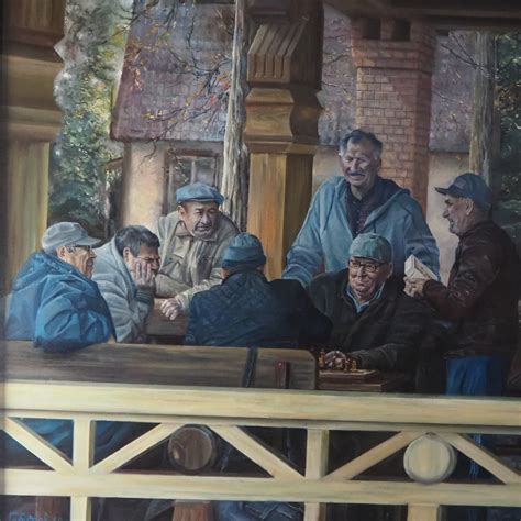 Купить картину В шахматной беседке в Москве от художника Габитов Павел