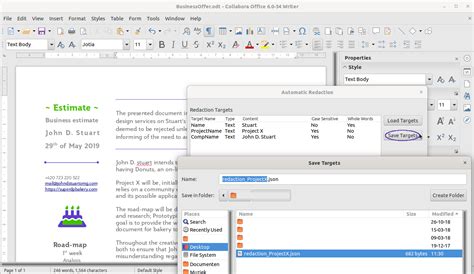 New Automatic Redaction Tool In Collabora Office