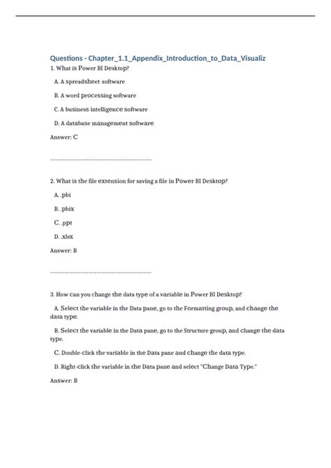 Test Bank Questions Data Visualization Exploring And Explaining With