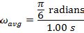 Average Angular Velocity Formula
