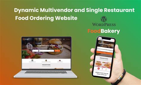 build multivendor or single food ordering website using foodbakery