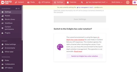 Improved Hex Notation For Color Fields In Content Delivery Api