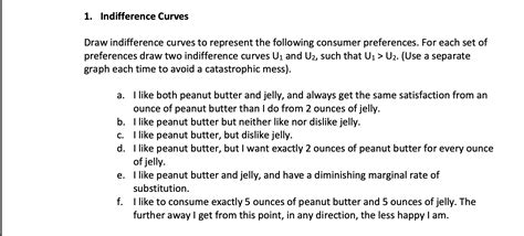 Solved Indifference Curves Draw Indifference Curves To Chegg