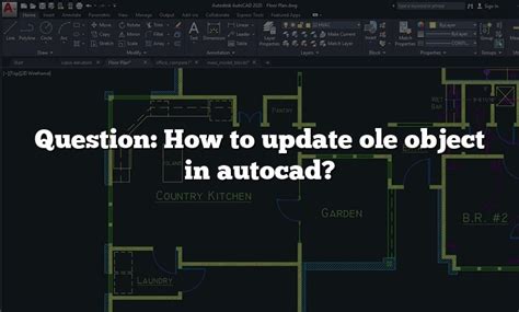 Question How To Update Ole Object In Autocad
