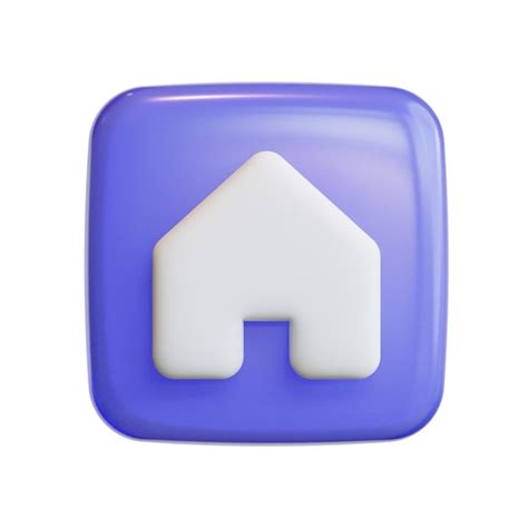 Premium Psd 3d Home User Interface Icons With Tile Cute Icons High Quality Render