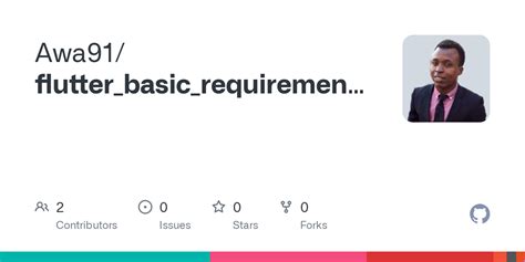 Github Awa91flutterbasicrequirementspackages