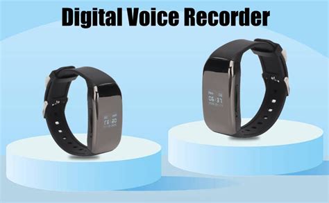 Digital Voice Recorder Watch Wristband Voice Activated Recorder Dsp Noise Reduction 360