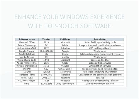 windows excel templates
