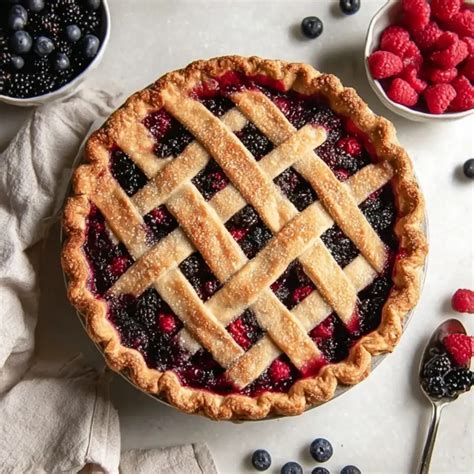 Triple Berry Pie Recipe Easy Juicy And Irresistible Bitten Sweet Blog