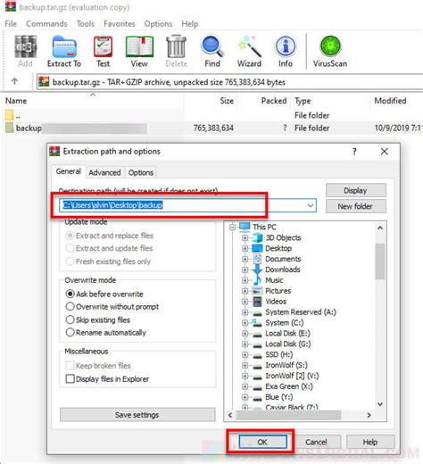 How To Open Or Extract Gz Targz Or Tar File In Windows 1110