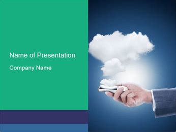 Digital Mobile Cloud PowerPoint Template Backgrounds Google Slides ID