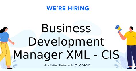 Business Development Manager Xml Cis Webbeds