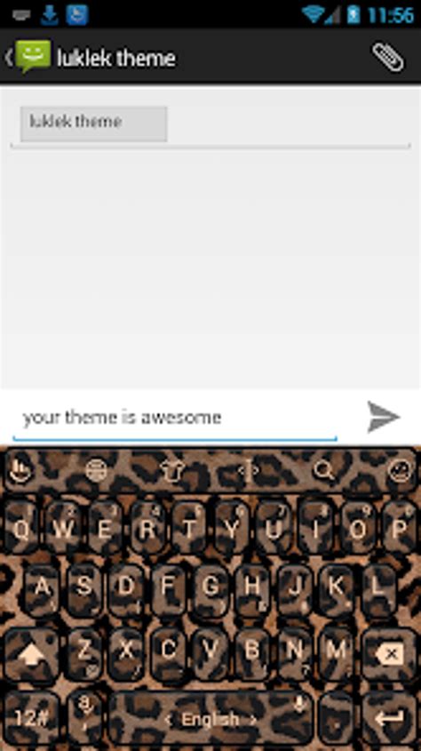 Android Için Keyboard Theme Leopard Brown İndir