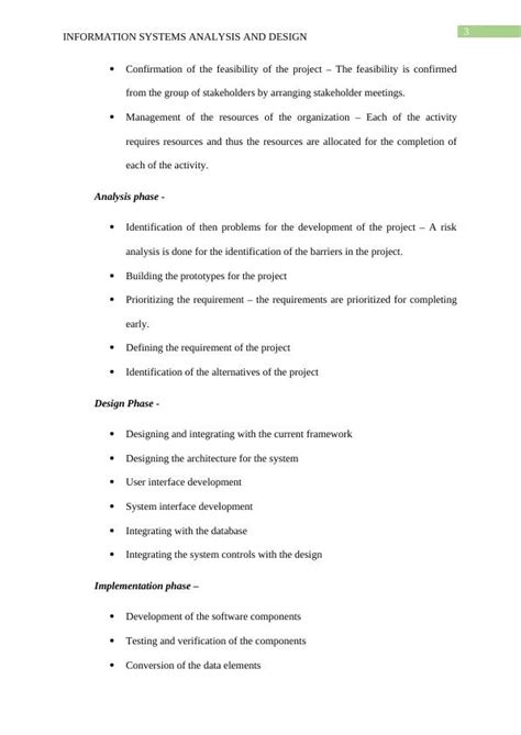 information system analysis and design desklib