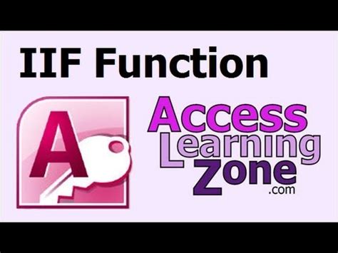 Microsoft Access IIF Function IF Then YouTube