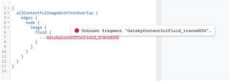 Gatsby Image Color Of Tracedsvg Using Contentful Fragments · Issue