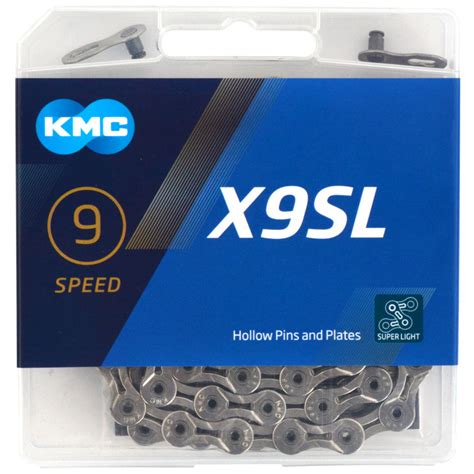 KMC X9SL grandinė / 9 pavarų / Silver | Velonova