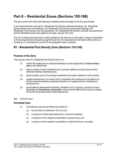 Zoning Bylaw Part6 En Pdf Zoning Street