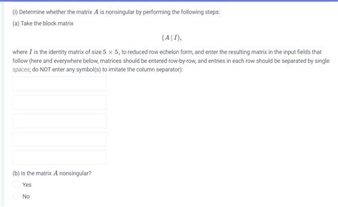 Solved Matrix Algebra Solve The Matrix Equation Axbc