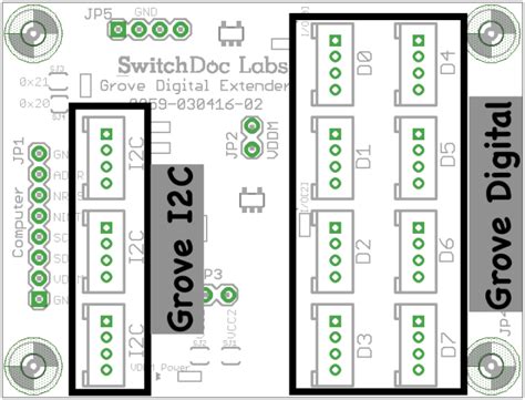 Grove Digital Extender I2c Board Switchdoc Labs Blog