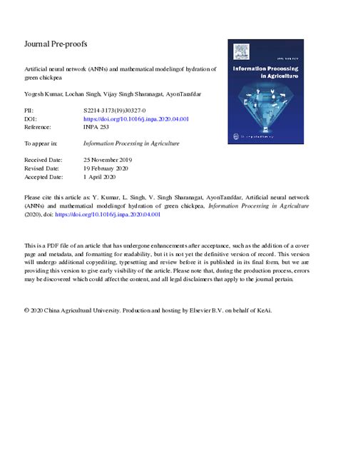 Pdf Artificial Neural Network Anns And Mathematical Modelling Of