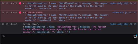 Handle For Device Permission Before Start Record · Issue 468 · Collab Projectvideojs Record