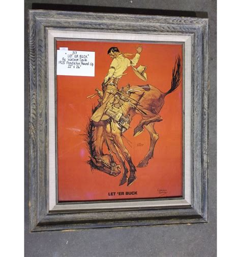 Let Er Buck By Wallace Smith 1925 Pendleton Round Up 22x26