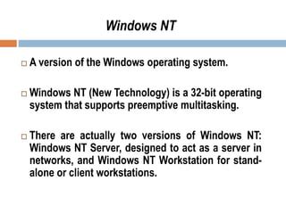 Computer Operating System PPT