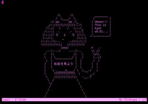 [oc] Kyun The Worst Text Editor Yet R Terminal Porn