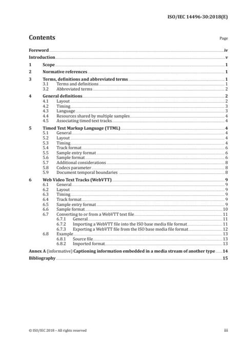 ISO IEC 14496 30 2018 Information Technology Coding Of Audio Visual Objects Part 30 Timed