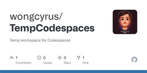 github wongcyrus tempcodespaces temp workspace for codespaces