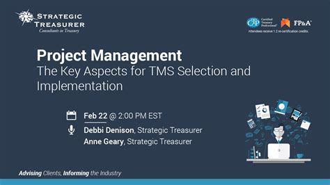 Project Management The Key Aspects For Tms Selection And Implementation [quarterly Webinar
