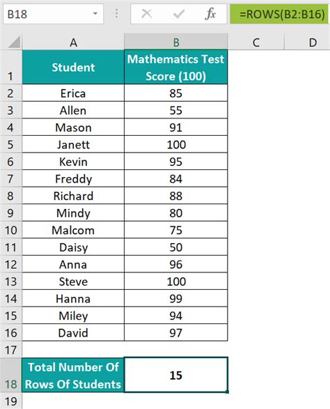 Rows Function In Excel Formula Examples How To Use