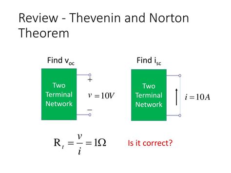 ppt circuits lecture 9 thevenin and norton theorem 2 powerpoint