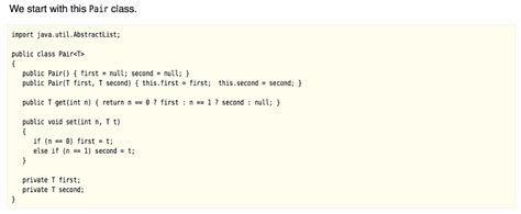 Solved We Start With This Pair Class Import