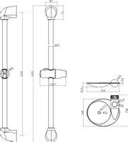 Душевая штанга Lemark LM8065C купить в магазине Сантехника-Онлайн.Ру