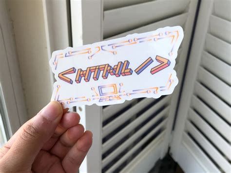 HTML CSS Javascript Transparent Stickers Coding Etsy