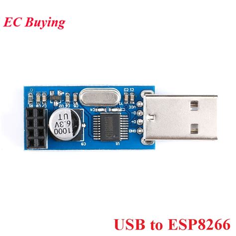 อะแดปเตอร์บอร์ดโมดูลไวไฟไร้สาย Usb Esp8266 Esp 01 Esp 01s Esp 01m Esp 01f Esp 07 Esp 07s Esp 12s