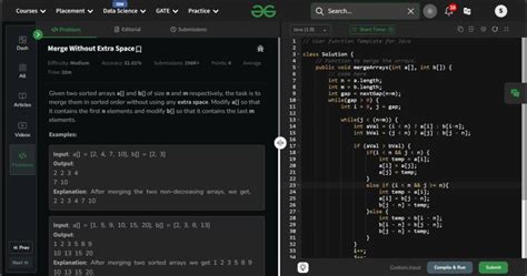 100daysofcode 160daysofcode Mergearrays Javacoding Gapmethod Sai Samhitha Nadipena