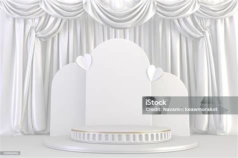 배경 화강암 흰색에 화장품 로마 연단 흰색 3d 렌더링 0명에 대한 스톡 사진 및 기타 이미지 0명 3차원 형태 개념 Istock