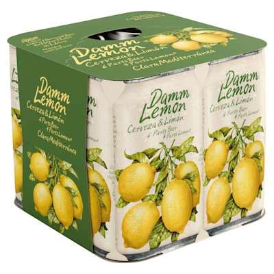 Damm Lemon Lemon Flavoured Beer 4 X 330ml Co Op