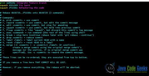 Git Squash Java Code Geeks