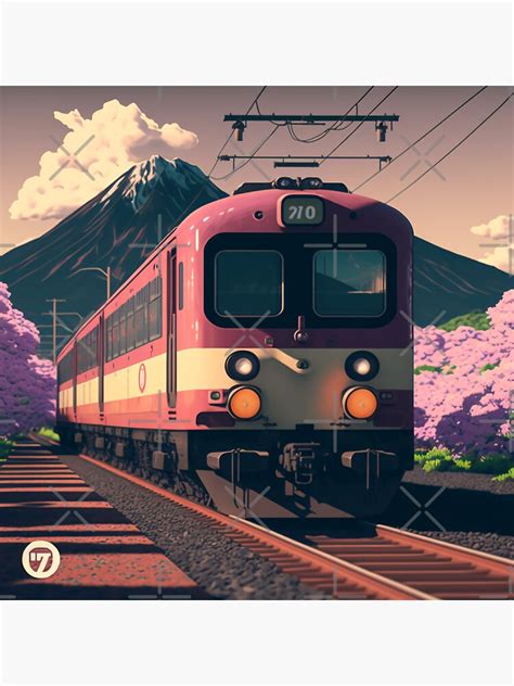 Old Japanese Train Retro Anime Style Sticker For Sale By Wewebpt