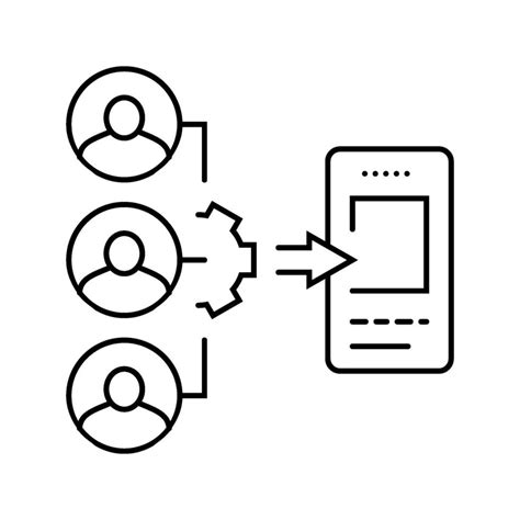 Guerrilla Testing Ux Ui Design Line Icon Illustration 52844480 Vector