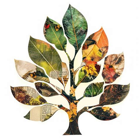 Tree Shape Collage Cutouts Plant Free Photo Illustration Rawpixel