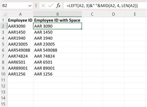 Excel How To Add Space Between Text In A Cell