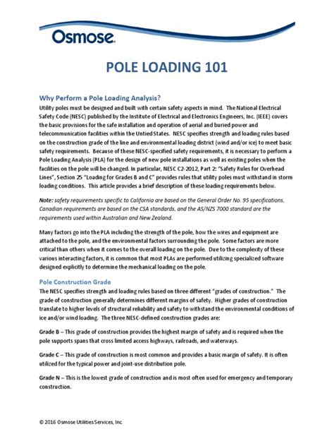 Why Perform A Pole Loading Analysis Pdf Wound Ice