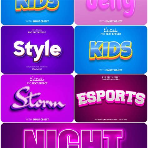 [3d样式][插件发布]3d文字效果psd格式ps样式集 vol 142 psd text effect set vol 142 按快门摄影资源站