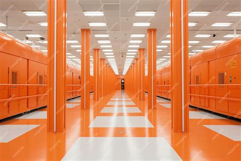 Contemporary Minimalism In Data Center Architecture Premium Ai Generated Image