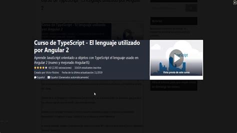 curso de typescript el lenguaje utilizado por angular 2 youtube